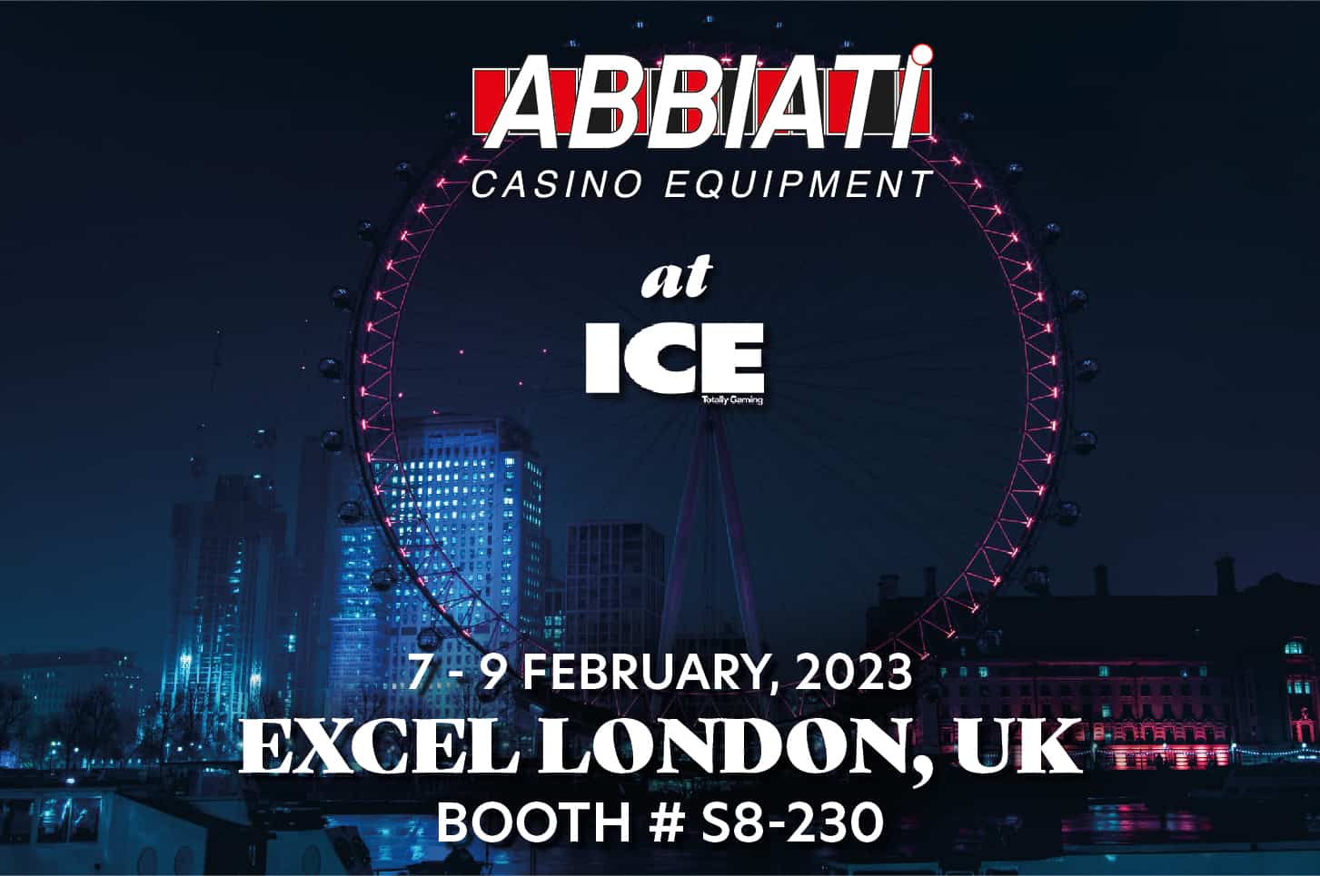 ICE LONDON 2023 | ABBIATI CASINO EQUIPMENT